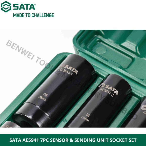 Benwei Tool & Machinery | Auto Equipment - SATA AE5941 7PC SENSOR & SENDING UNIT SOCKET SET